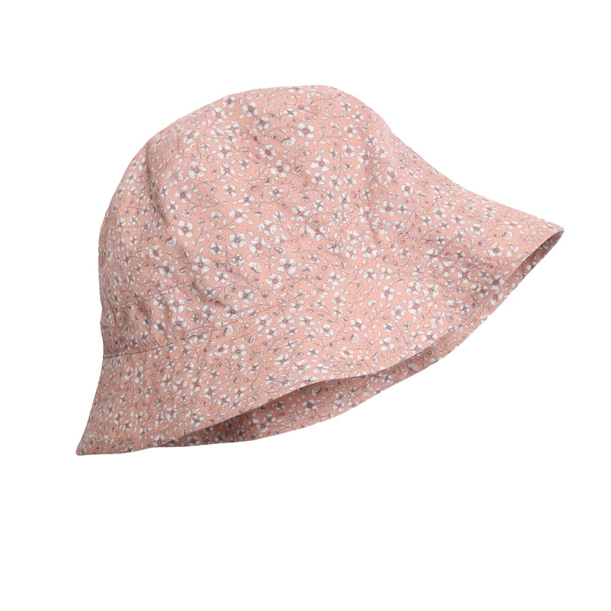 Wheat solhatt til barn med blomster, misty rose - DressMyKid AS